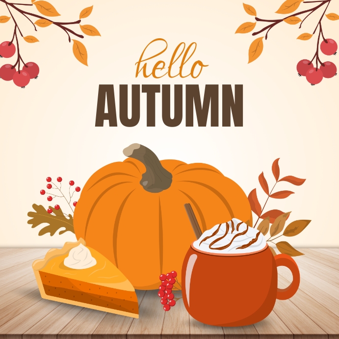 hello autumn Template | PosterMyWall