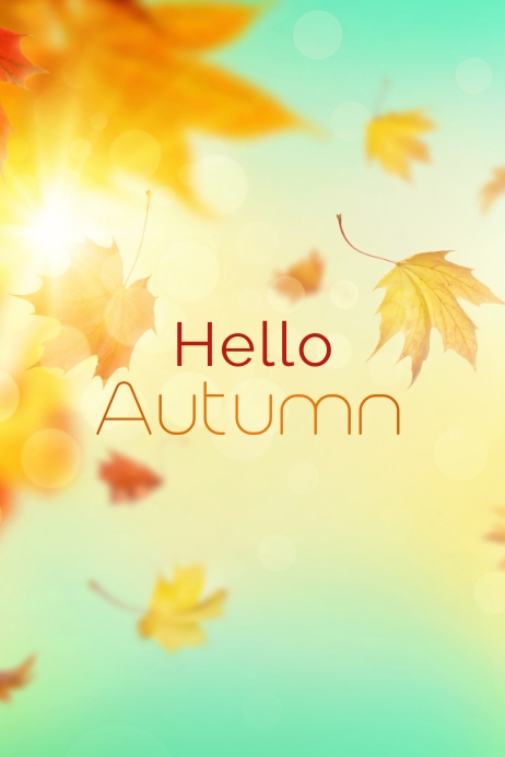 Hello Autumn Template | PosterMyWall
