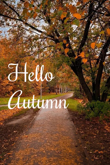 Copy of Hello autumn | PosterMyWall