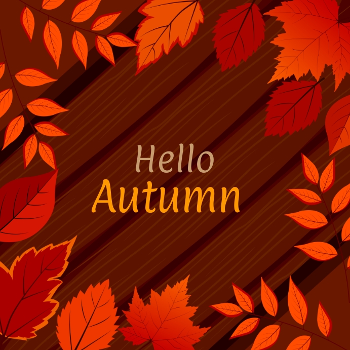 Hello Autumn Template | PosterMyWall