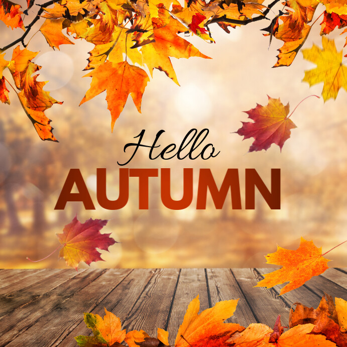 hello autumn Template | PosterMyWall
