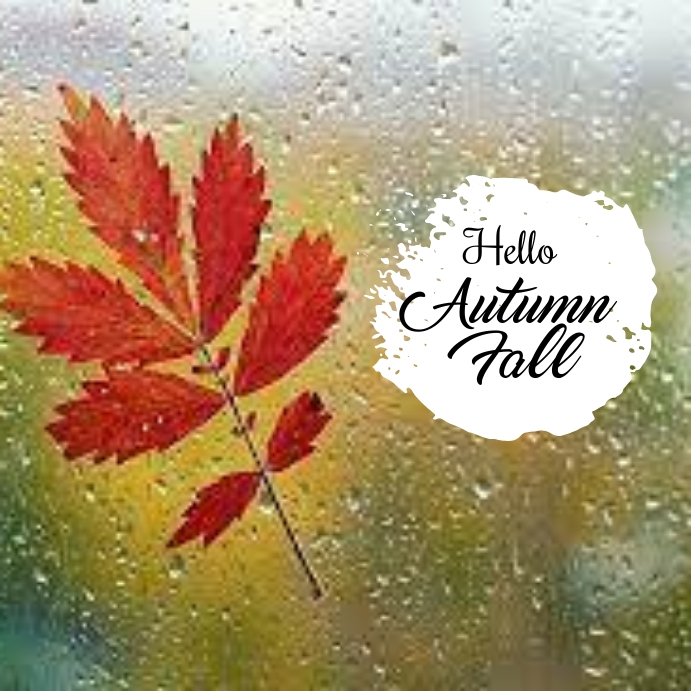 hello autumn fall instagram post Template | PosterMyWall