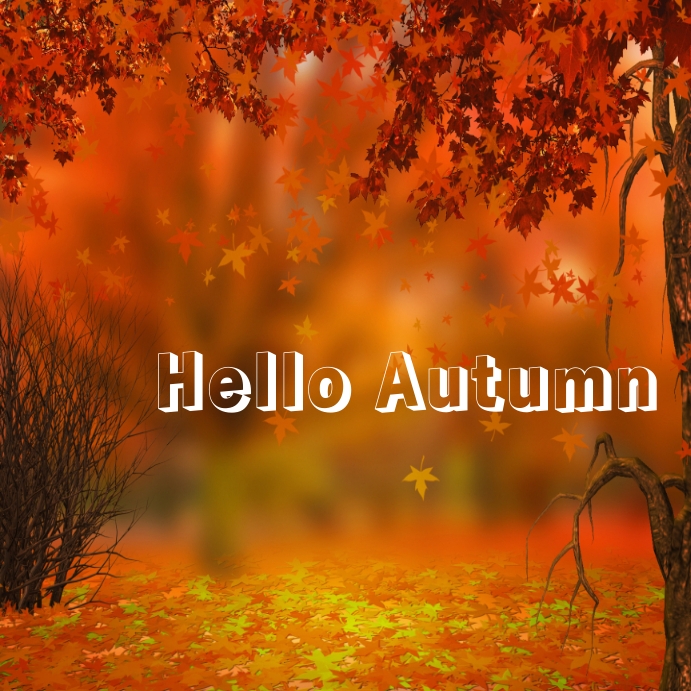 Hello autumn Instagram post Template | PosterMyWall