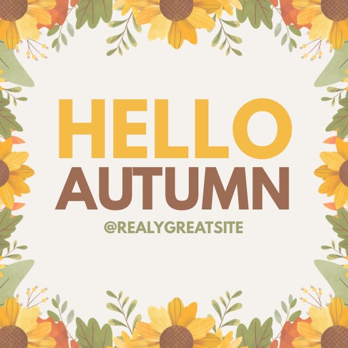 Plantilla de Hello Autumn Instagram Post | PosterMyWall