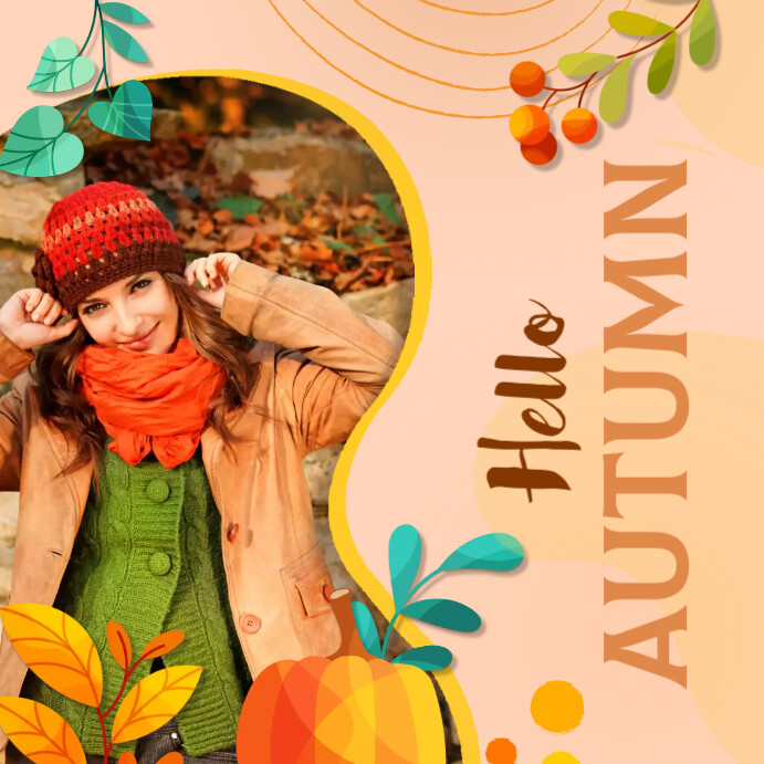 Plantilla de Hello Autumn Instagram Post | PosterMyWall