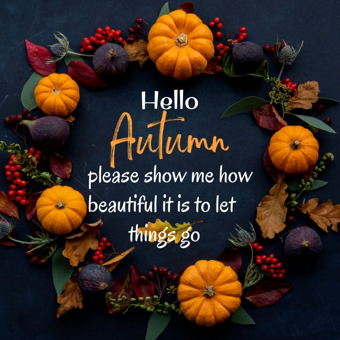 Plantilla de Hello Autumn Instagram Post | PosterMyWall