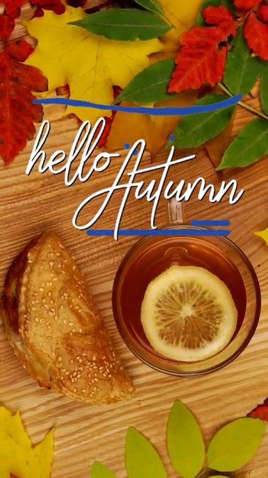 Hello Autumn Instagram Reels Template | PosterMyWall