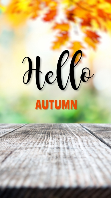 Hello Autumn Instagram Story Template | PosterMyWall