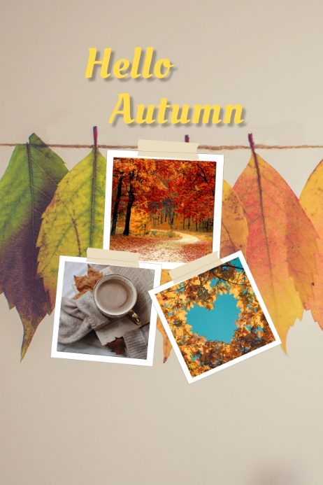 Copy of Hello Autumn Poster | PosterMyWall