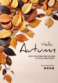 Hello November Poster Template | PosterMyWall