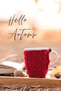 Hello Fall Poster Template | PosterMyWall