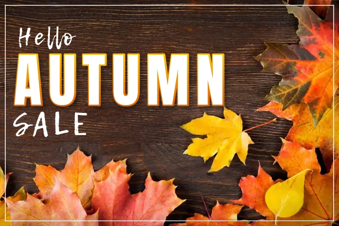Hello Autumn Sale Ads Template | PosterMyWall