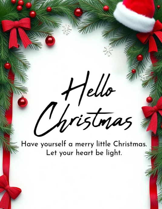 hello christmas Template | PosterMyWall