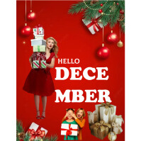 Hello December flyer template | PosterMyWall
