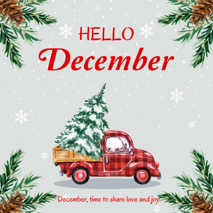 Copy of Hello December 2024 | PosterMyWall