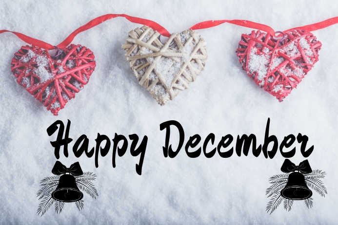 Plantilla de Hola Diciembre | PosterMyWall