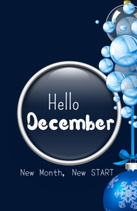 Hello DECEMBER Template | PosterMyWall