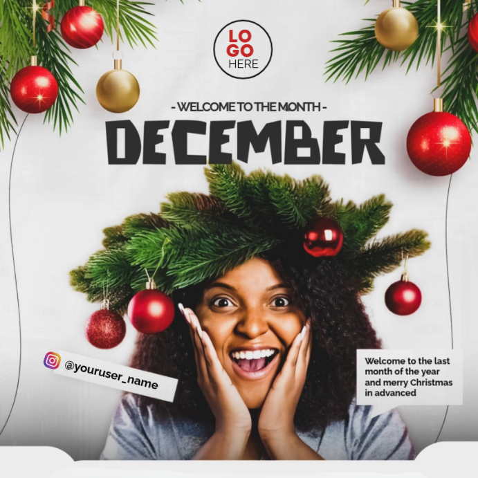 hello december Template | PosterMyWall