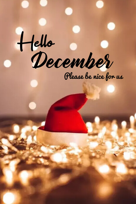 hello december Template | PosterMyWall