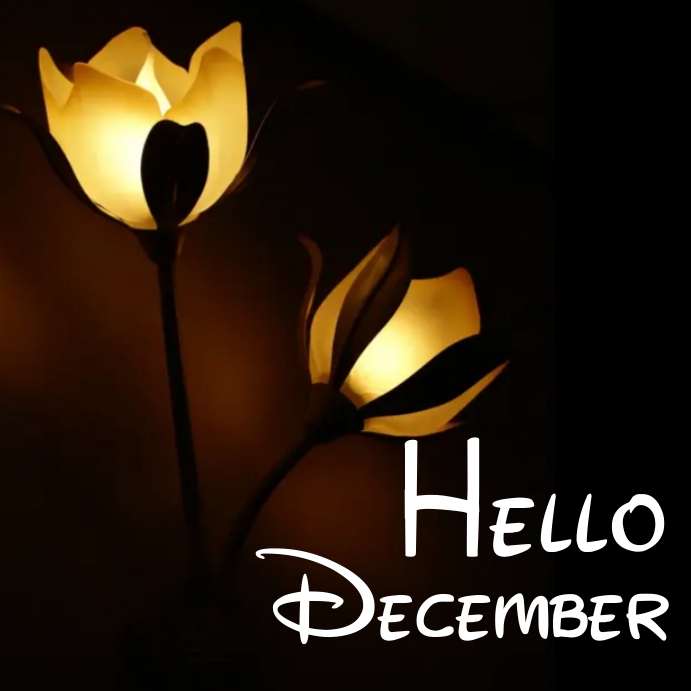 Hello December Template | PosterMyWall