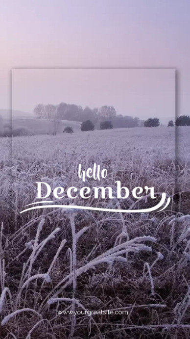 Hello December Template | PosterMyWall