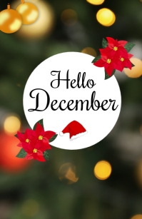 Hello December Template | PosterMyWall