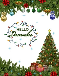 Hello December Template | PosterMyWall