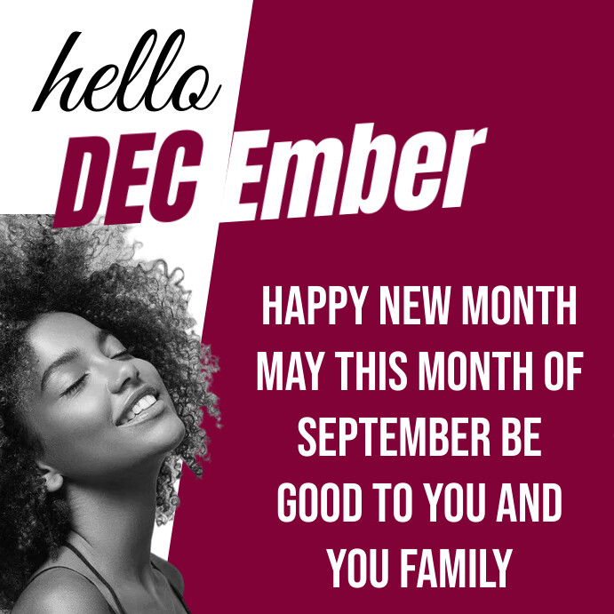 Plantilla de Hello December | PosterMyWall