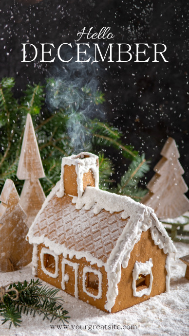 Hello December Template | PosterMyWall