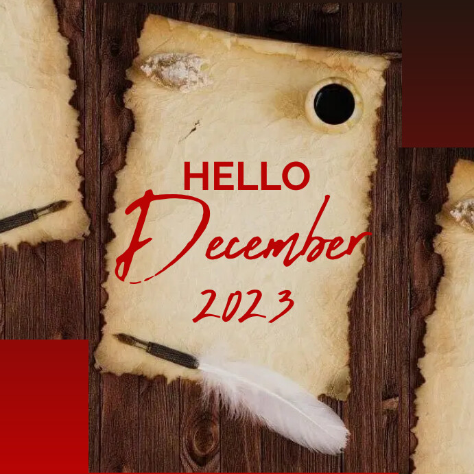 Hello December Template | PosterMyWall