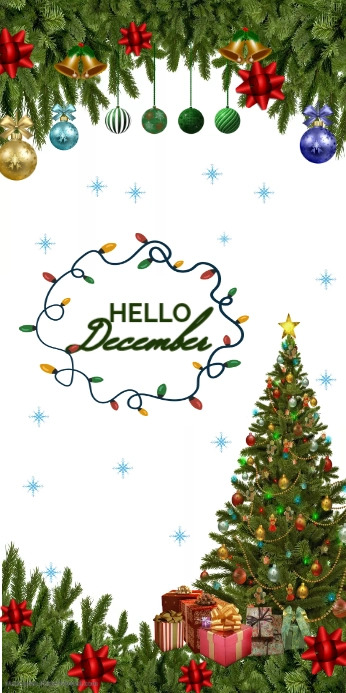 Hello December Template | PosterMyWall