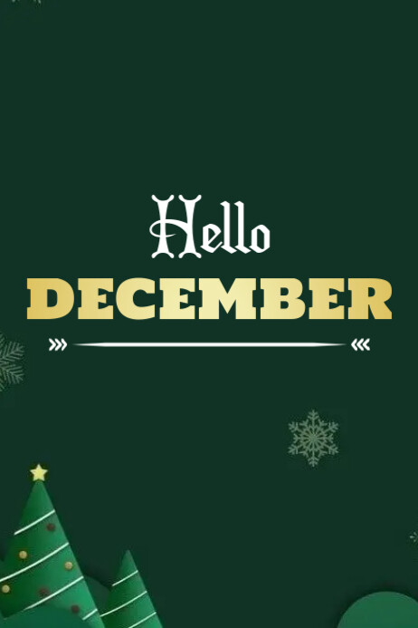 Hello december Template | PosterMyWall