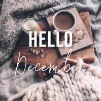 hello december instagram post Template | PosterMyWall