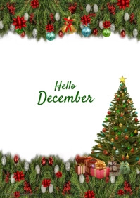 Hello December Template | PosterMyWall