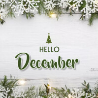 Hello December flyer template | PosterMyWall
