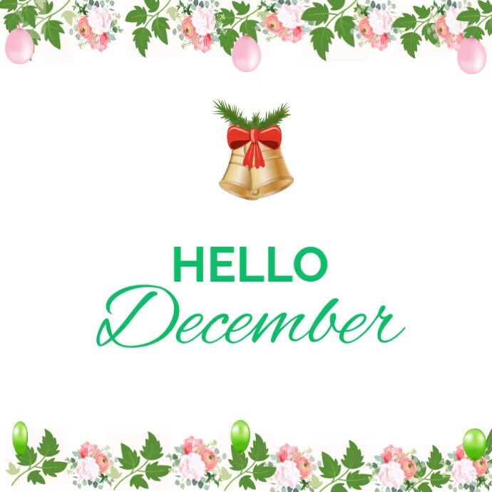 Hello December Template | PosterMyWall