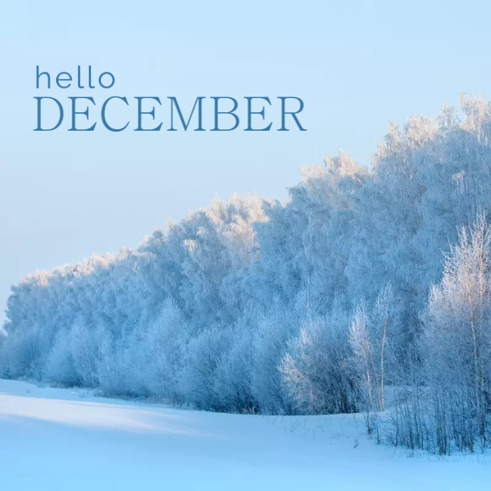Hello December Template | PosterMyWall