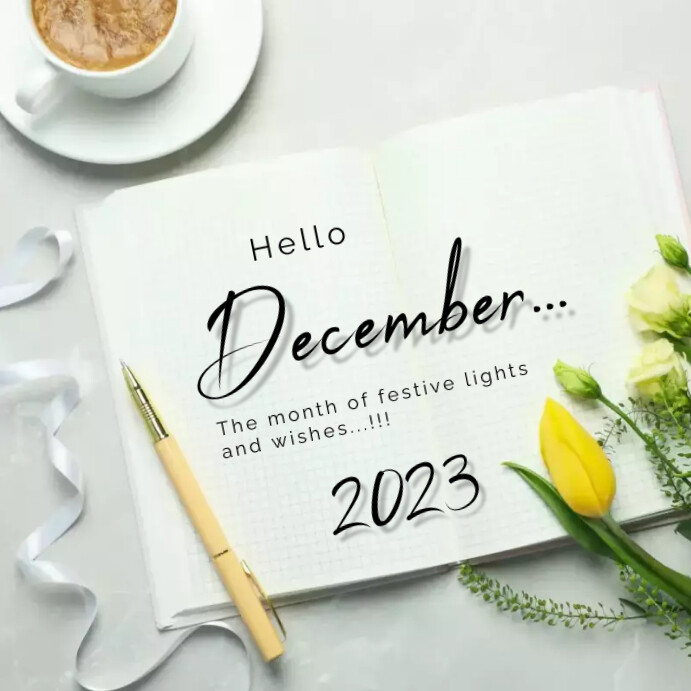 Hello December Template | PosterMyWall