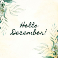 Hello December Template | PosterMyWall