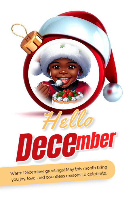 Hello December Template | PosterMyWall