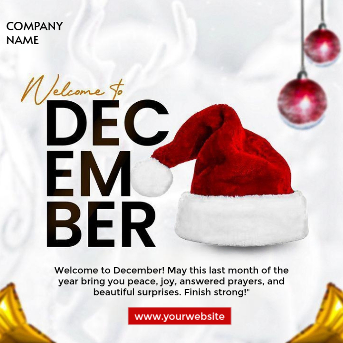 Copy of Hello December | PosterMyWall