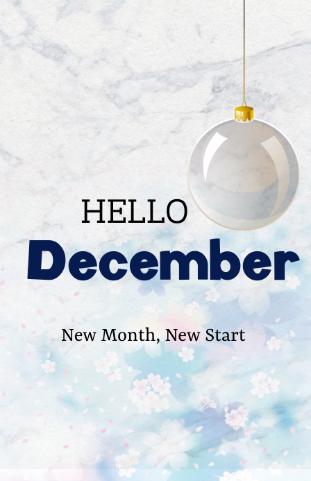 Hello December Flyer Template | PosterMyWall