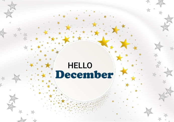 Hello December Flyer Template | PosterMyWall