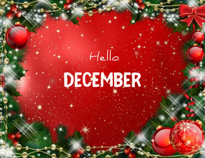 Hello December flyer template | PosterMyWall