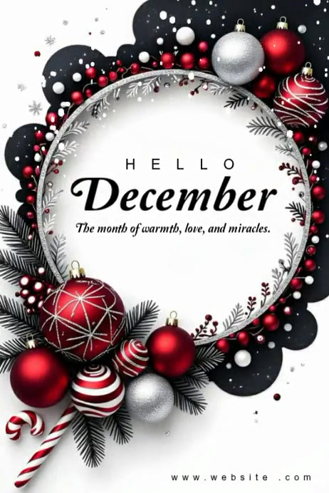 Copy of Hello December Greeting Template | PosterMyWall