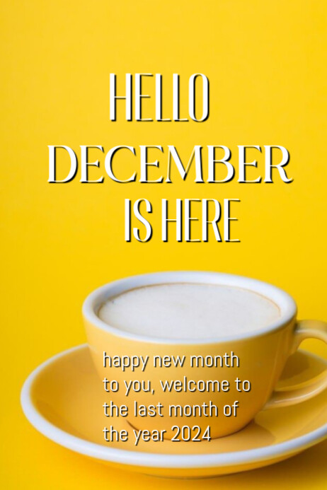 Hello December/happy new month Template | PosterMyWall