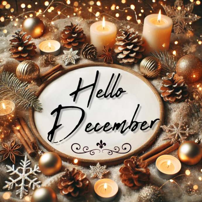 Copy of Hello December Instagram post | PosterMyWall
