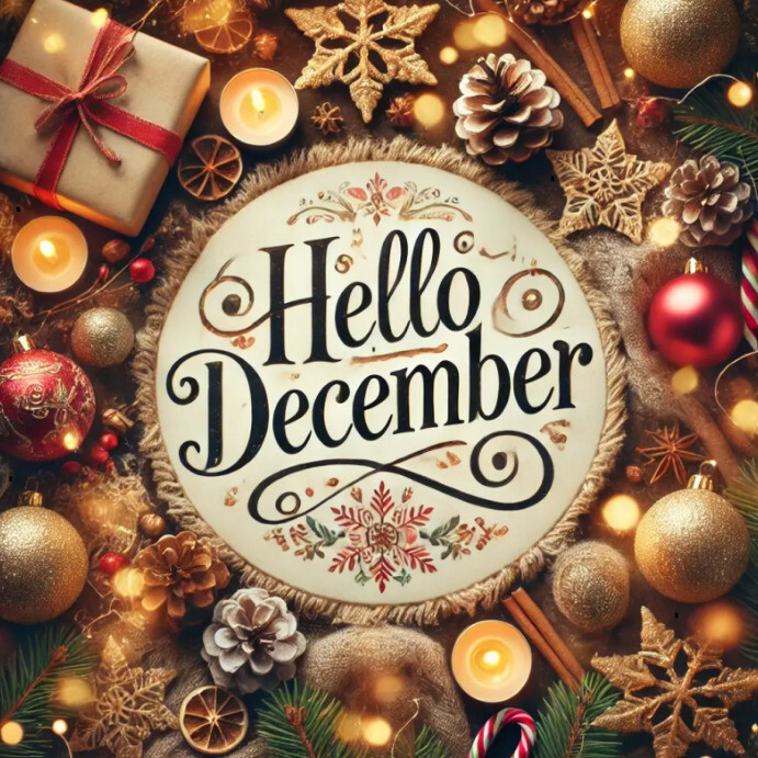 Copy of Hello December Instagram post | PosterMyWall