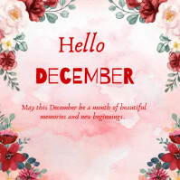 Hello December Instagram Post Template | PosterMyWall