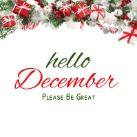 Hello December Instagram Post Template | PosterMyWall